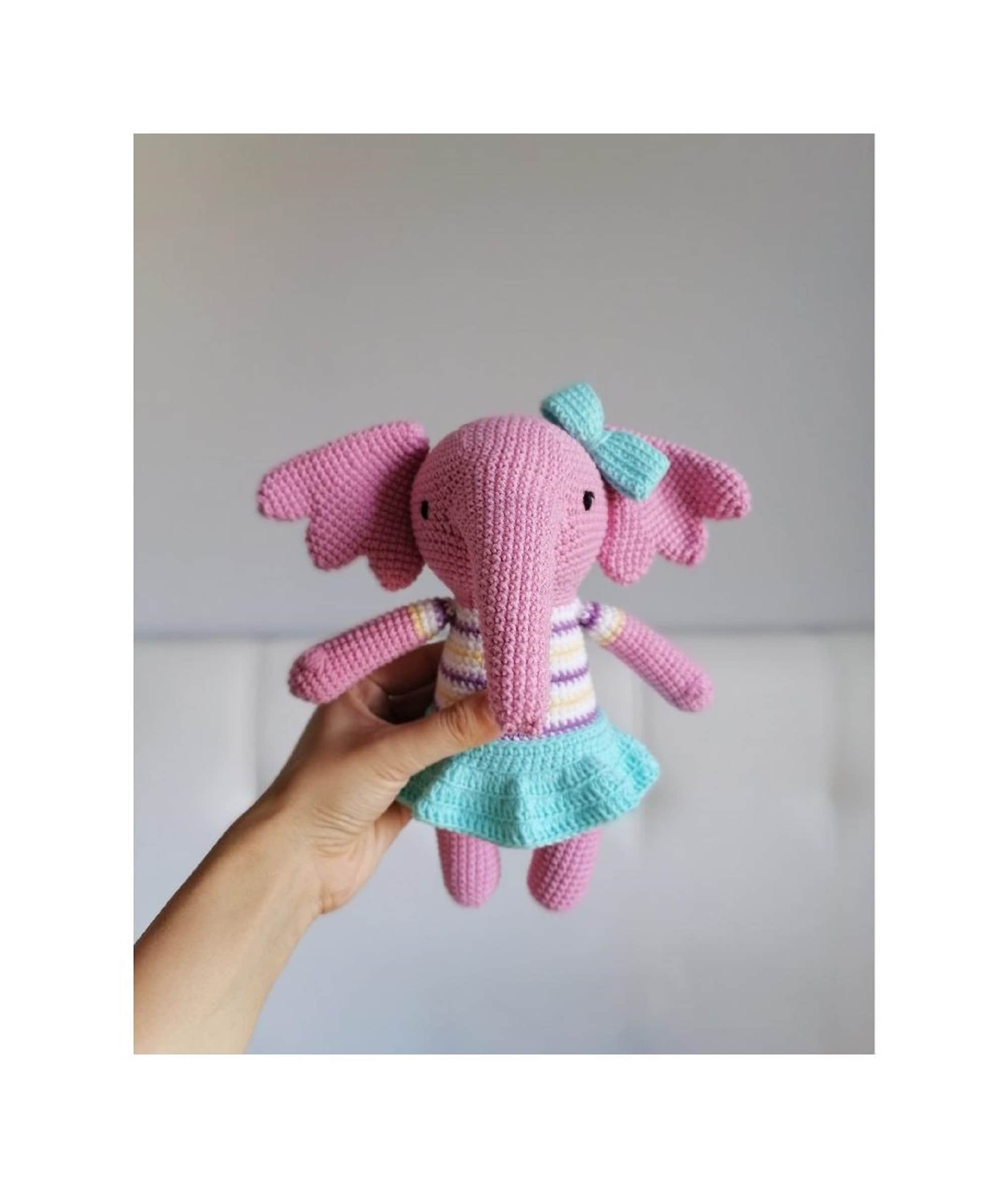 Crochet Elephant Elephant With Skirt Amigurumi Elephant - Etsy