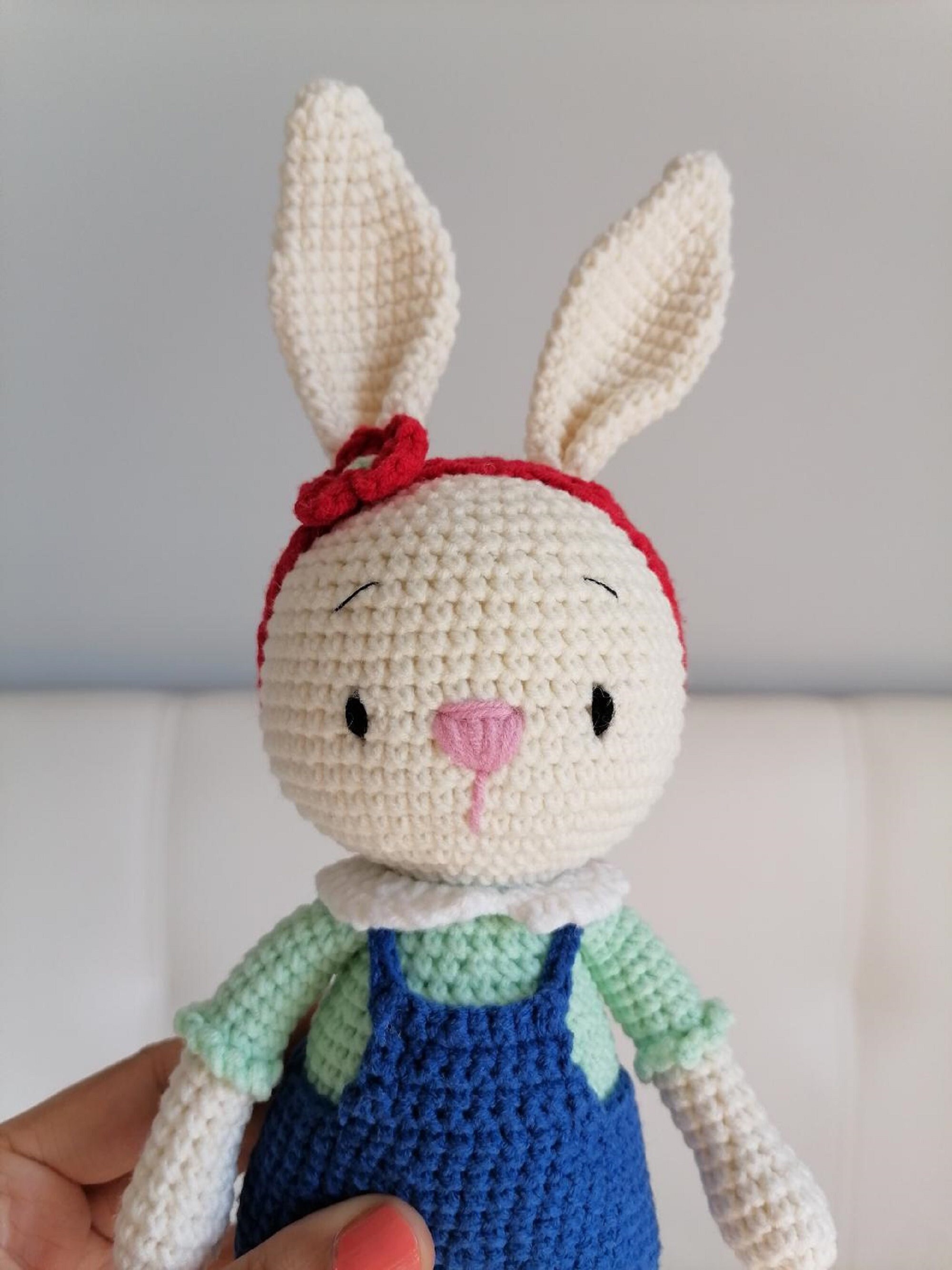 Crochet Bunny, Amigurumi Rabbit Toy, Amigurumi Animals, Rabbit Plushie ...