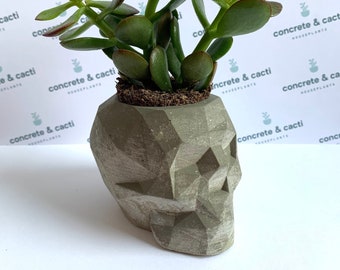 Skull plant pot | Etsy