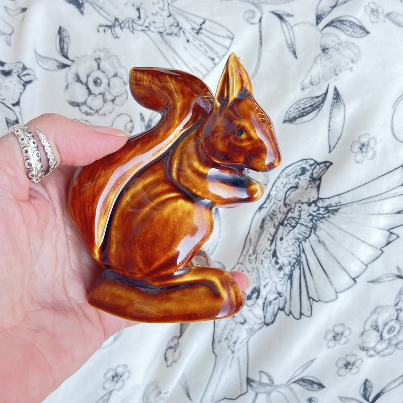 Squirrel Figurine - Etsy