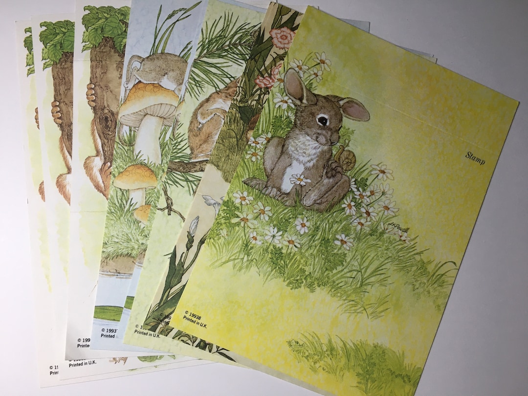 Vintage Stationery Fold-out Postcards Letter Cards Writing Paper ...