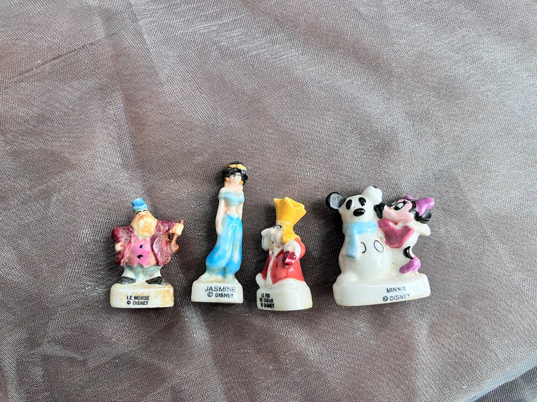 Antique Disney Fèves, Set of 4 French Porcelain Galette Des Rois ...