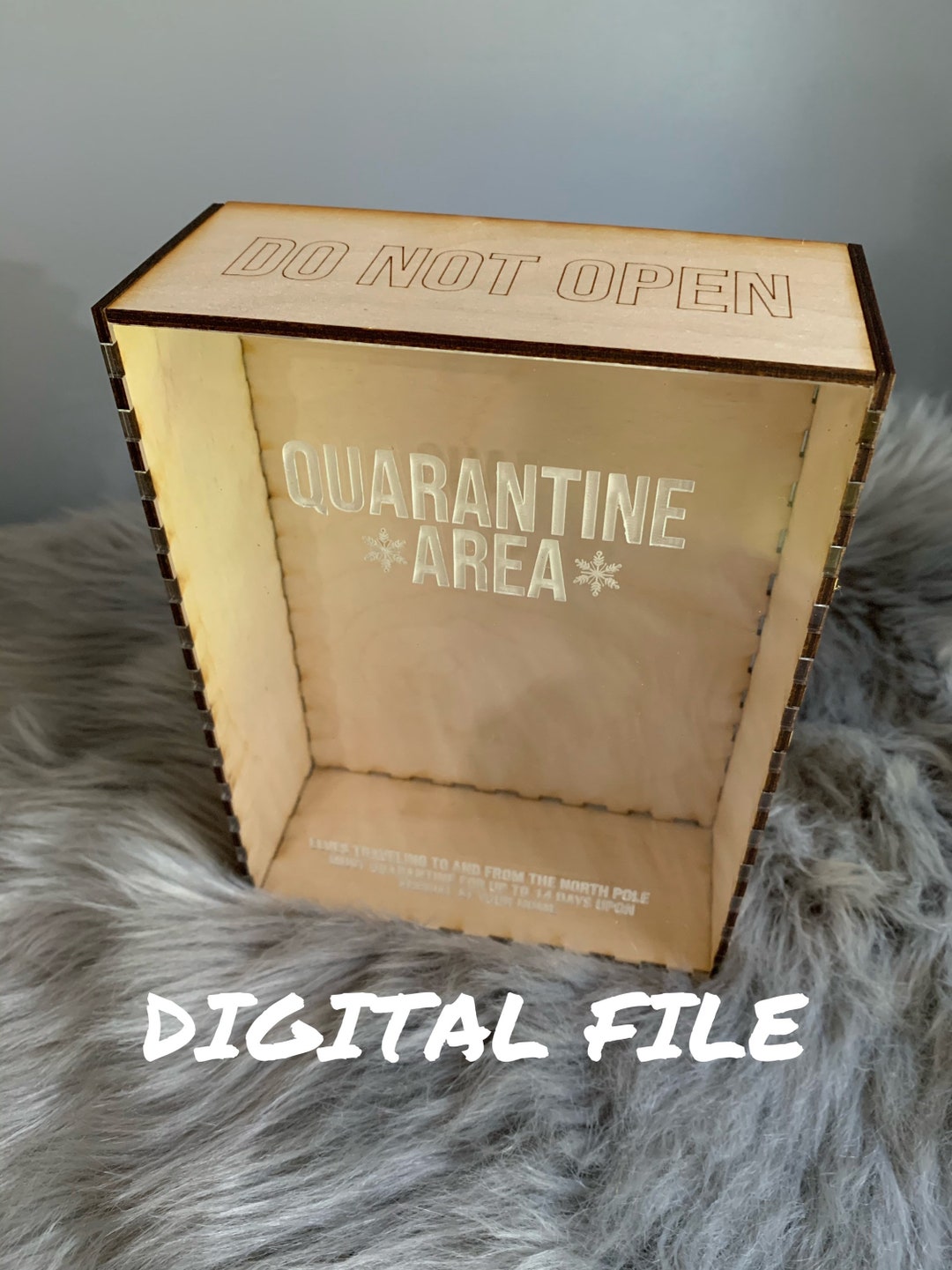 Christmas Elf Quarantine Box 1/8material ONLY DIGITAL FILE - Etsy