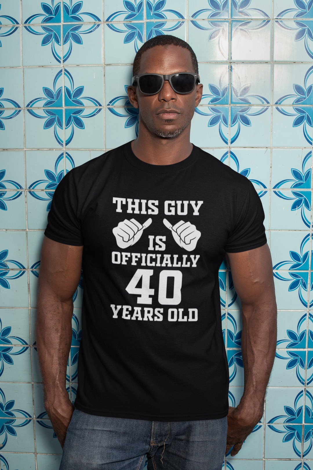 This Guy is Officially 40 Years Old 40th Birthday Gift T-shirt - Etsy