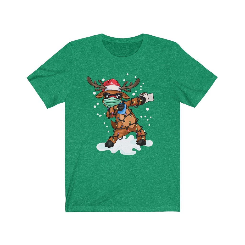 Dabbing Reindeer Wearing A Mask Christmas 2020 Shirt - Etsy UK