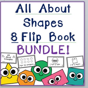 All About Shapes Flip Book Bundle (8 Shapes, 16 Flip Books!) - Etsy