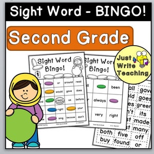 Sight Word Bingo - Dolch Second Grade - Etsy