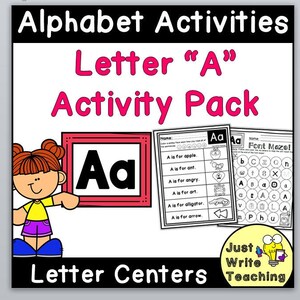 Letter A Practice Games and Activity Pack - Etsy