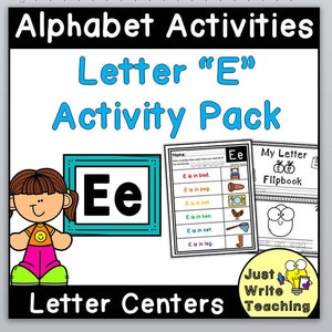 Letter E Practice Games and Activity Pack - Etsy