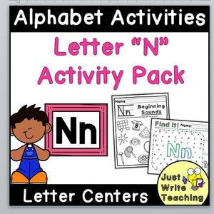 Letter N Practice Games and Activity Pack - Etsy