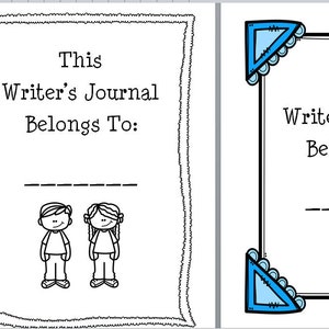 Elementary Writing Journal Book Template - Etsy