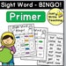 Sight Word Bingo - Dolch Primer - Etsy