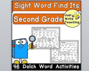 Dolch Third Grade Sight Word Find It Activities - Etsy