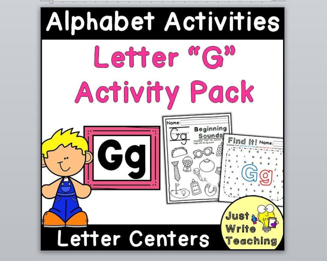 Letter G Practice Games and Activity Pack - Etsy