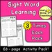Sight Word Three Times Each Activity Pack 64 Pages - Etsy