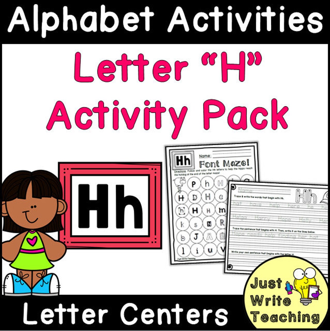 Letter H Practice Games and Activity Pack - Etsy