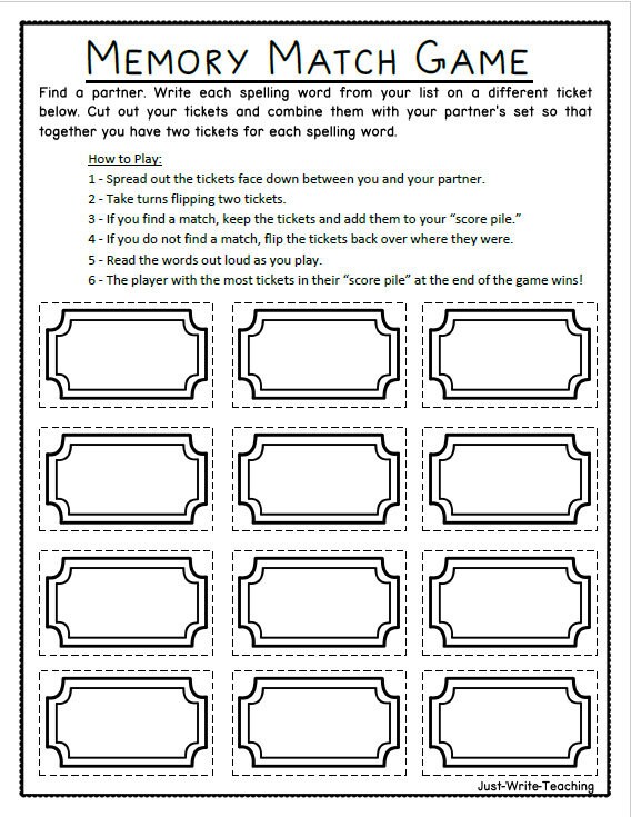 Spelling Activities and Games for Any Word List - Etsy