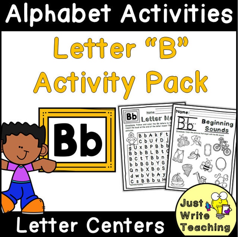 Letter B Practice Games and Activity Pack - Etsy