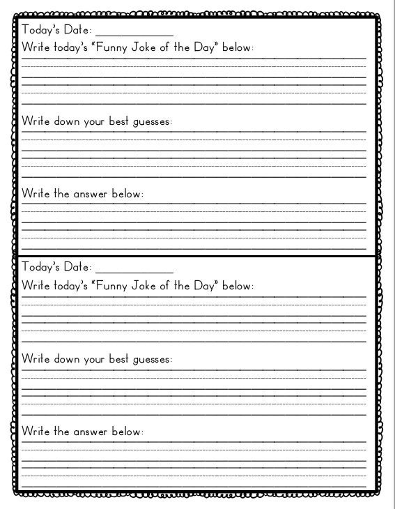 Funny Joke of the Day - Morning Meeting Essentials - Etsy