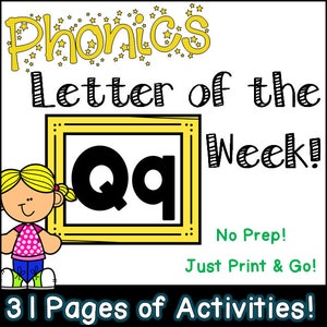 Phonics Letter of the Week Growing MEGA Bundle - N to Z - Etsy