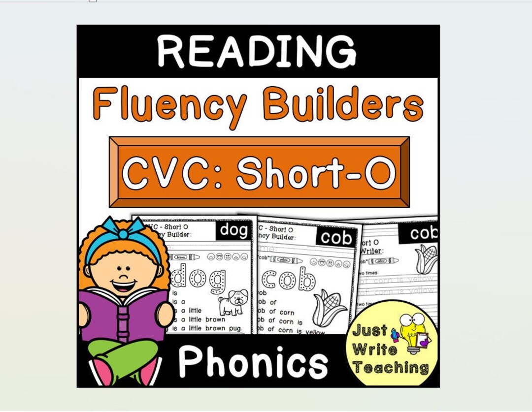 Reading Fluency Builders - CVC Short O - Etsy