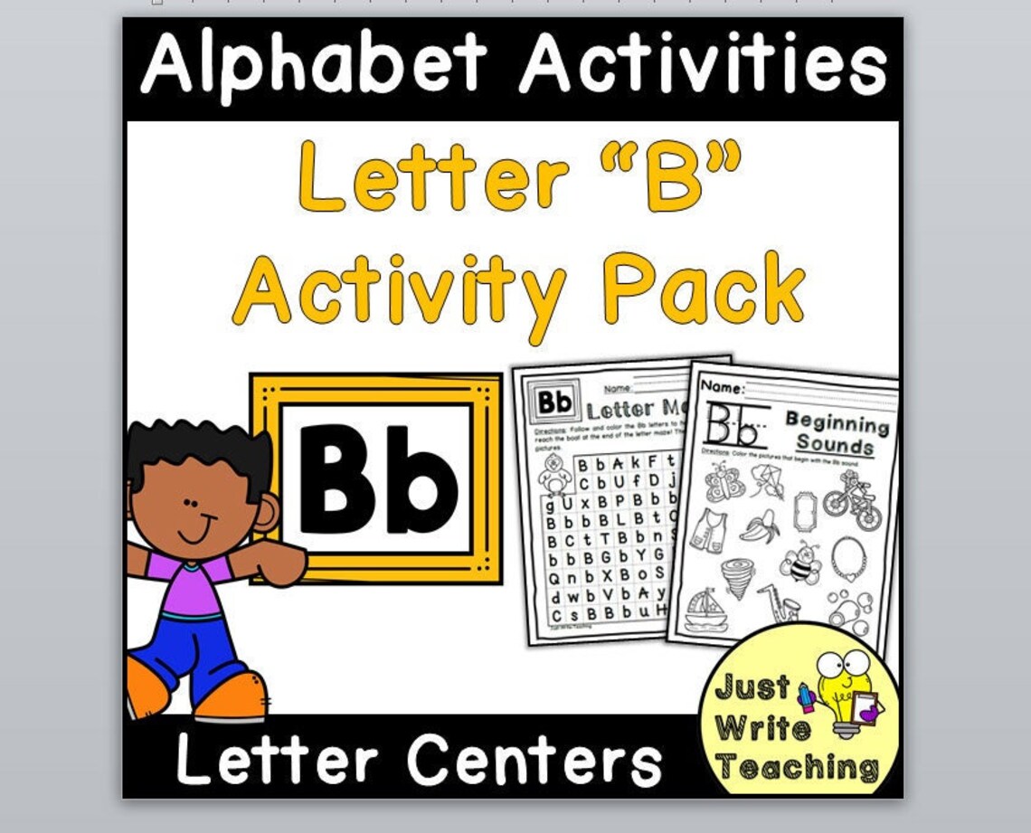 Letter B Practice Games and Activity Pack - Etsy