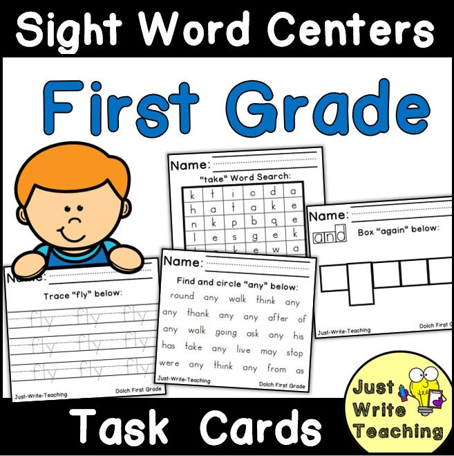 Dolch First Grade Sight Word Task Cards - Etsy