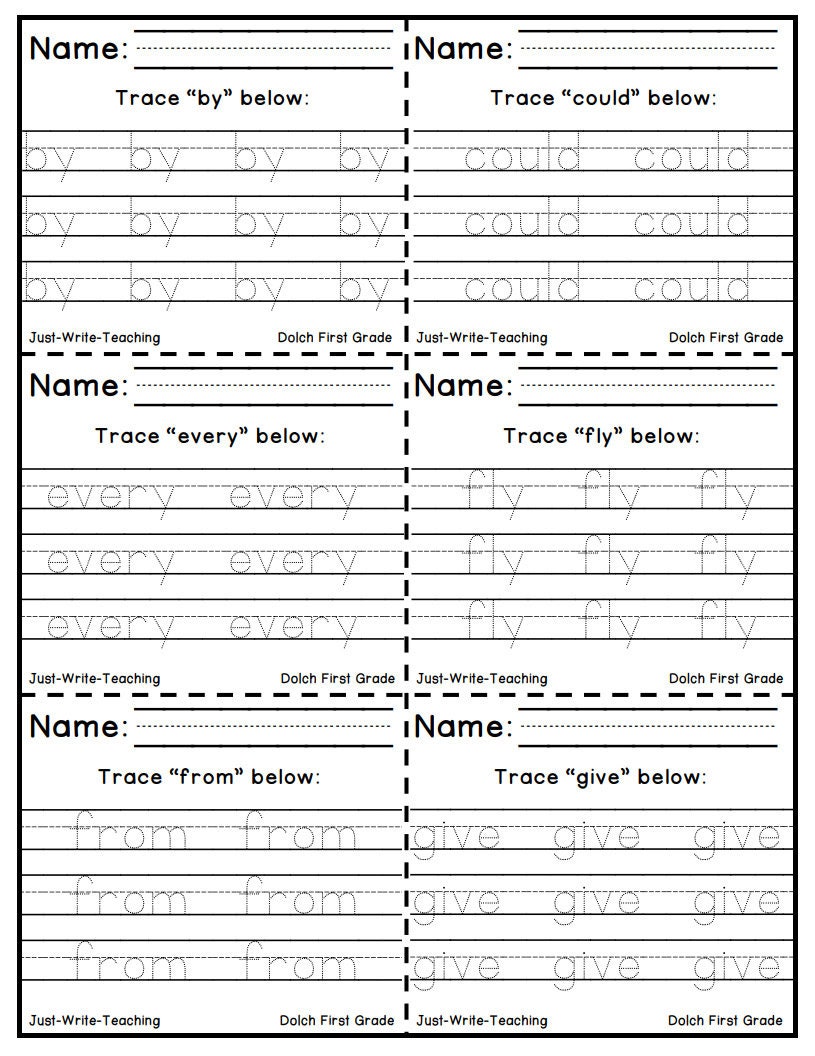 Dolch First Grade Sight Word Task Cards - Etsy