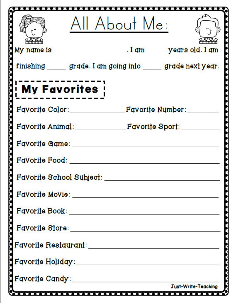 End of Year Memory Book and Activities - Etsy