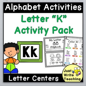 Letter K Practice Games and Activity Pack - Etsy