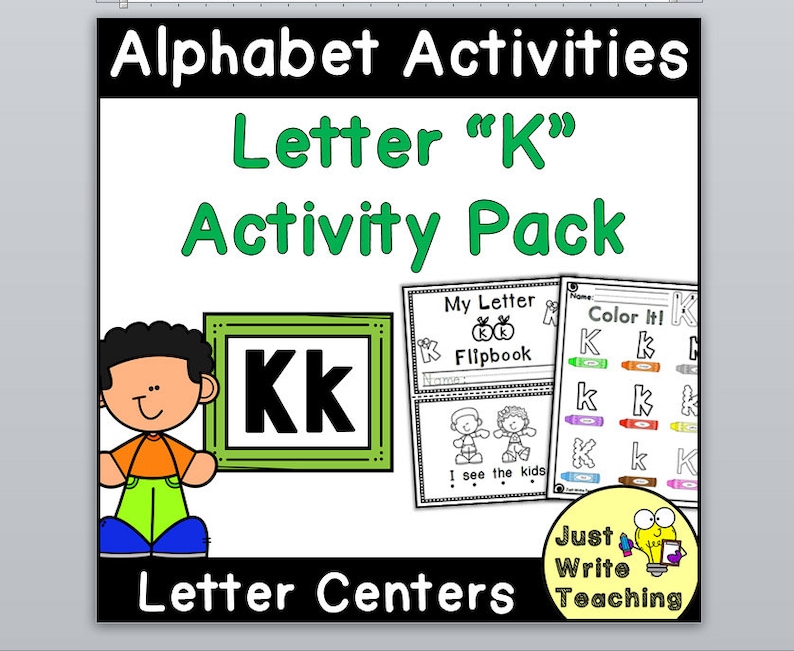 Letter K Practice Games and Activity Pack - Etsy