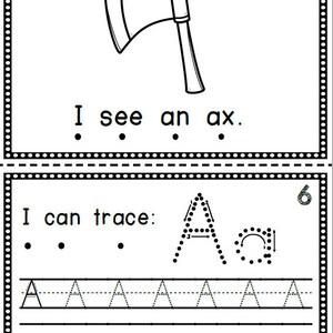 Letter Flipbooks - Alphabet Activities - A to Z (52 Flip Books) - Etsy