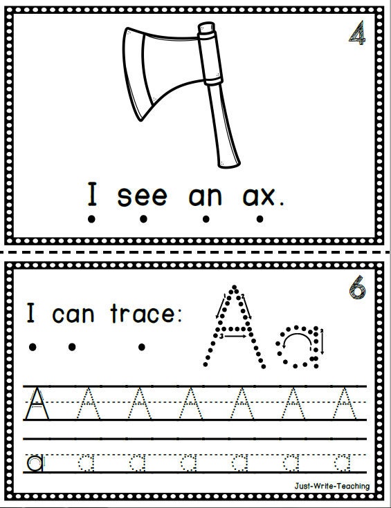 Letter Flipbooks - Alphabet Activities - A to Z (52 Flip Books) - Etsy