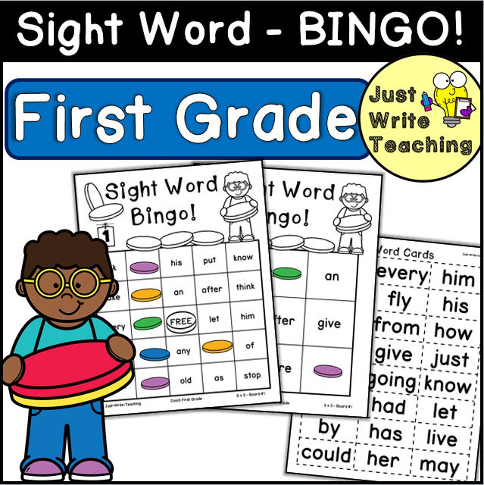 Sight Word Bingo Dolch First Grade - Etsy
