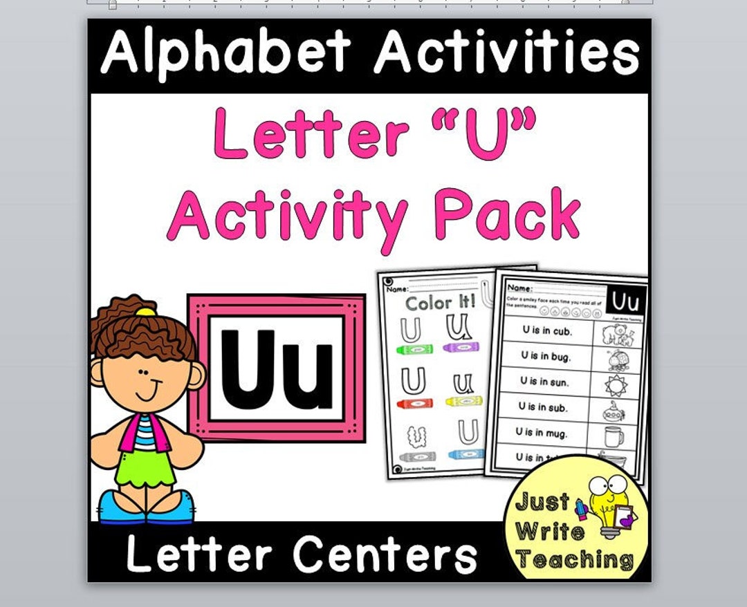 Letter U Practice Games and Activity Pack - Etsy