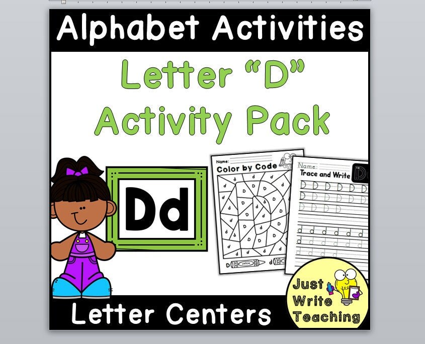 Letter D Practice Games and Activity Pack - Etsy