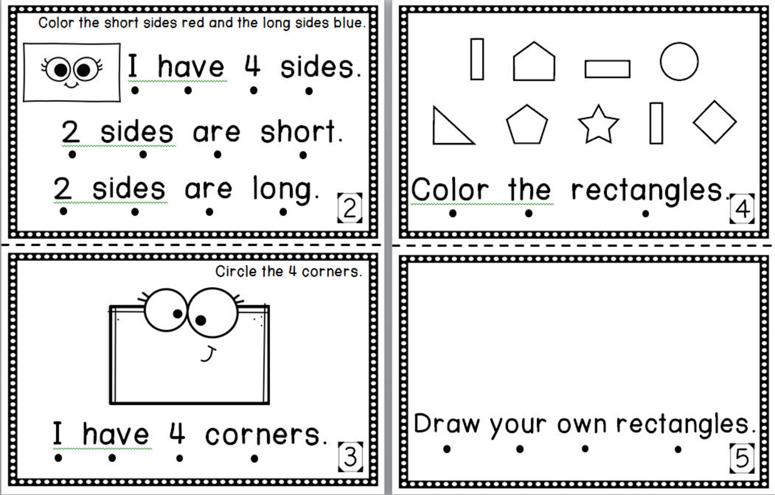 All About Shapes Flip Book Bundle (8 Shapes, 16 Flip Books!) - Etsy