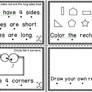 2D Shapes Flip Book Bundle - Etsy
