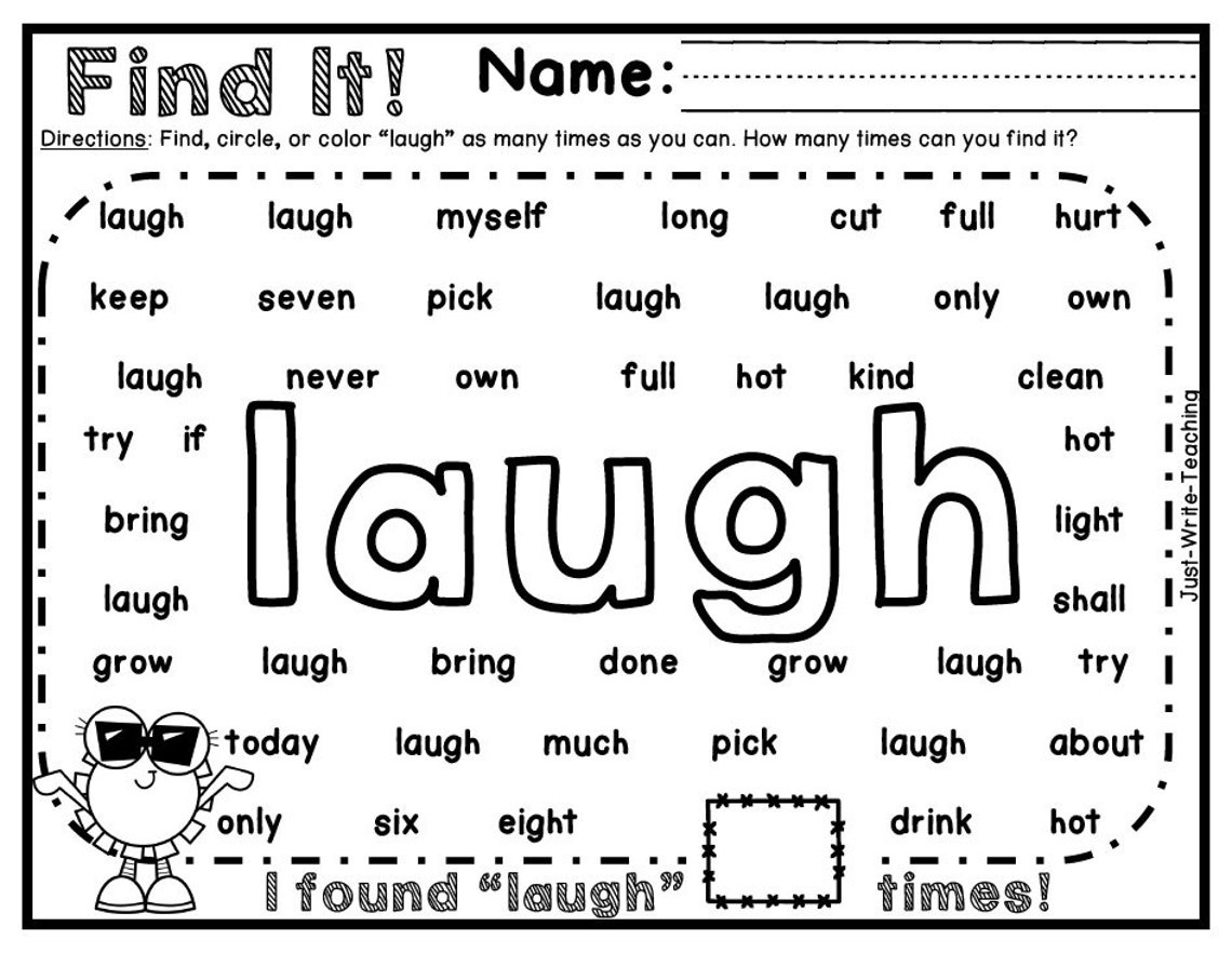 Dolch Third Grade Sight Word Find It Activities - Etsy