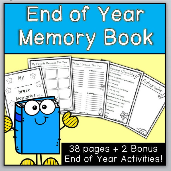 End of School Memory Book - Etsy