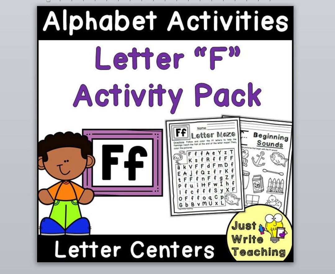 Letter F Practice Games and Activity Pack - Etsy