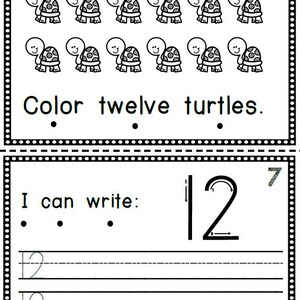 Differentiated Number Flip Books (flipbooks) 1 to 20 - Etsy