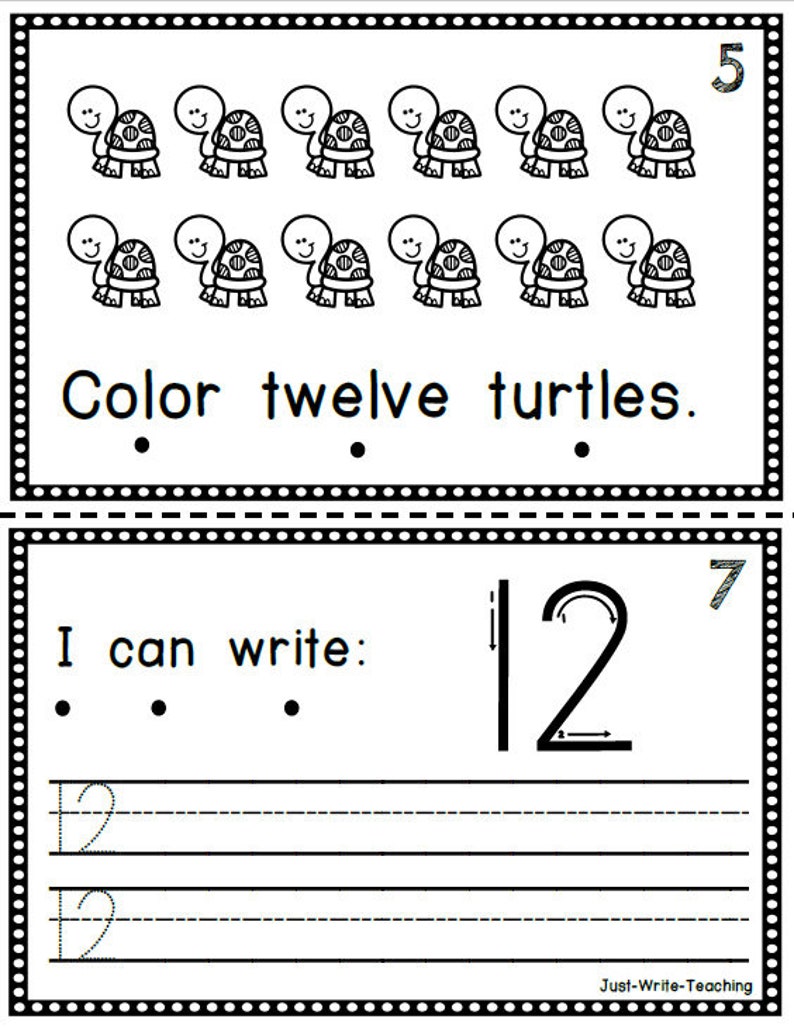 Differentiated Number Flip Books flipbooks 1 to 20 - Etsy