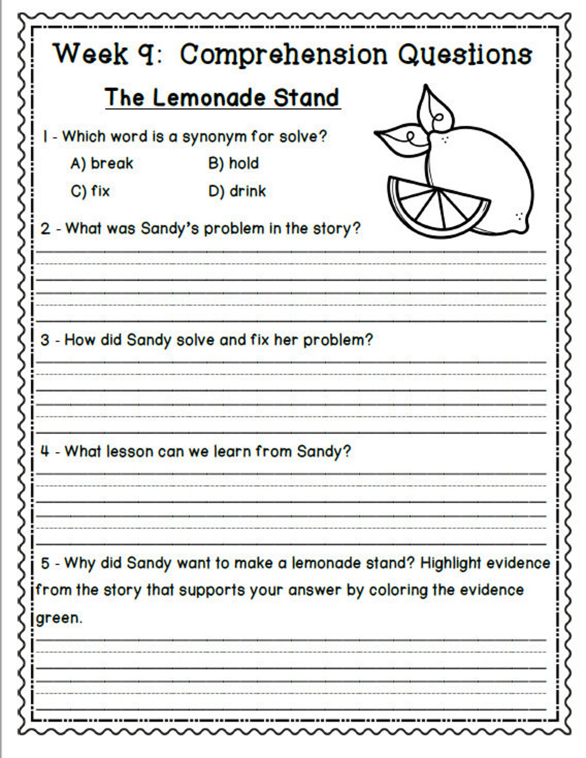 Rising Second Grade Summer Reading Packet (first Grade Review) - Etsy