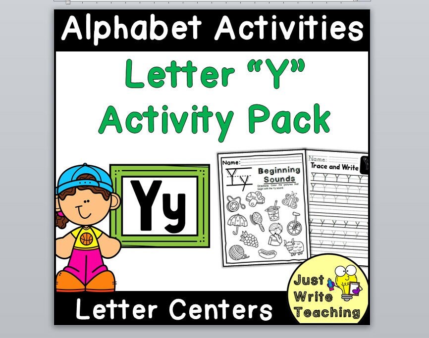 Letter Y Practice Games and Activity Pack - Etsy