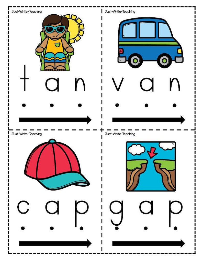 Phonics Word Cards - CVC Short Vowels BUNDLE - Etsy