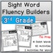 Sight Word Fluency Builders Dolch Third Grade - Etsy