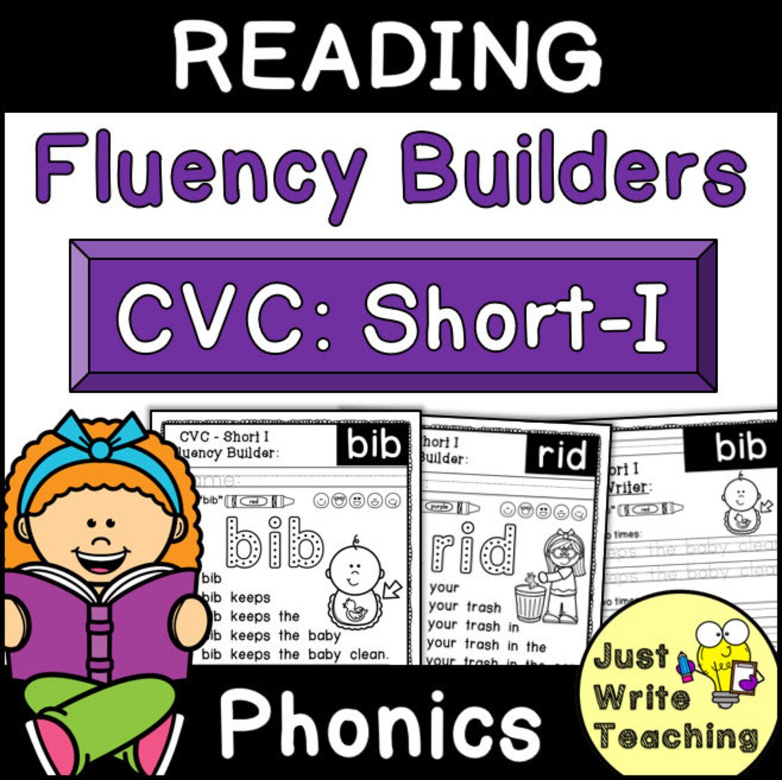 Reading Fluency Builders - CVC Short Vowels - Etsy