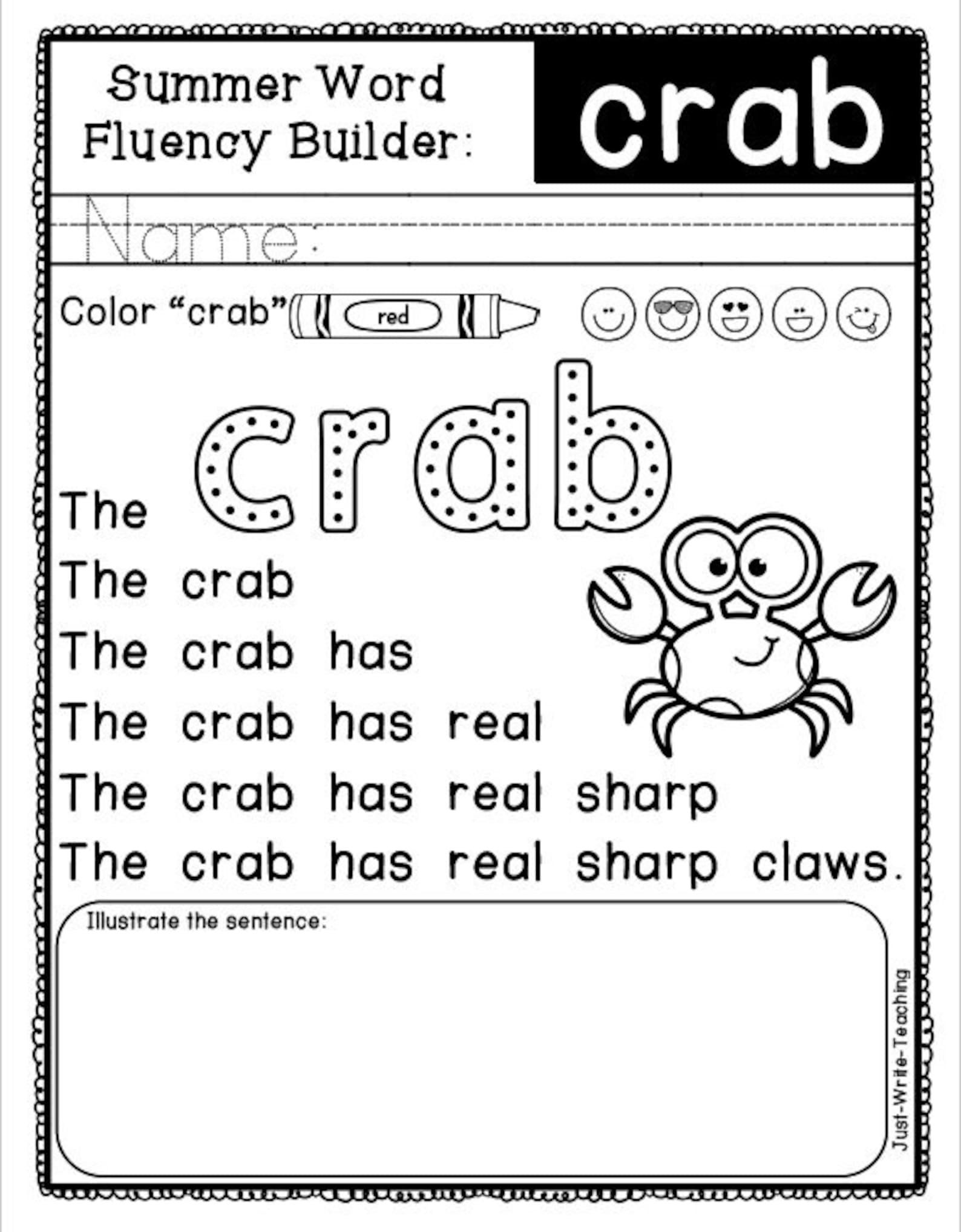 First Grade Summer Reading Fluency Builders - Set 1 - Etsy