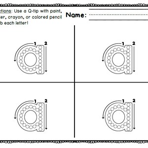 Letter Dabs - Alphabet Activities - A to Z Practice (78 Pages) - Etsy